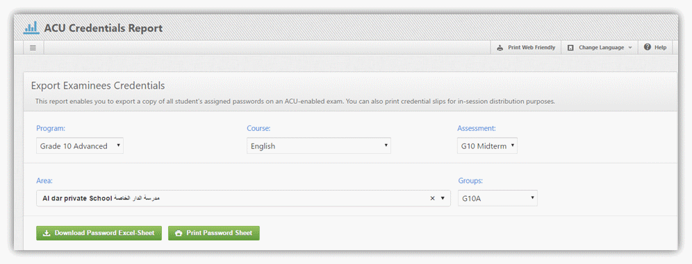 ACU Credentials Report